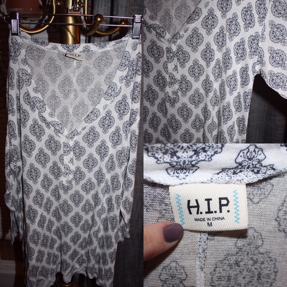 h.i.p. | Tops | Hip Patterned Shirt | Poshmark